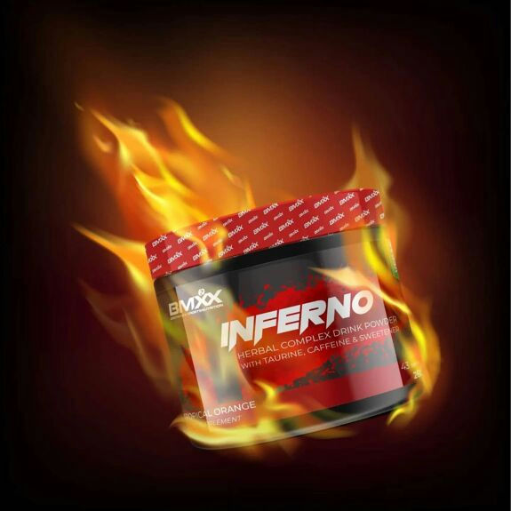 Bmxx INFERNO® Fatburner puissant L-Carnitine et Taurine - Poudre 260g ...